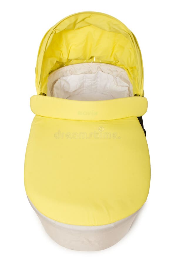 The Baby Carrycot Isolated on White Stock Image - Image of care, mother ...