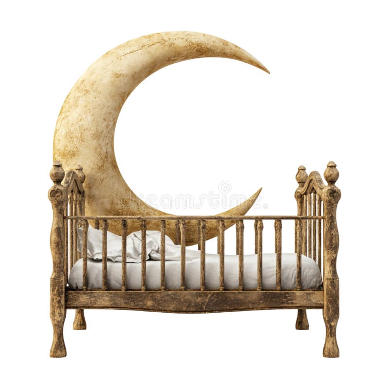 Baby Cart with Moon on Transparent Background - Ai Generated Stock ...