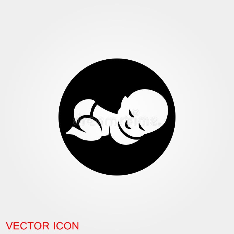 Baby Changing Diapers Flat Icon Sign. Vector Stock Illustration ...