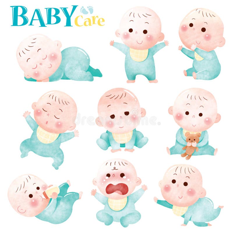 Baby character stock vector. Illustration of birth, doodle - 217964957