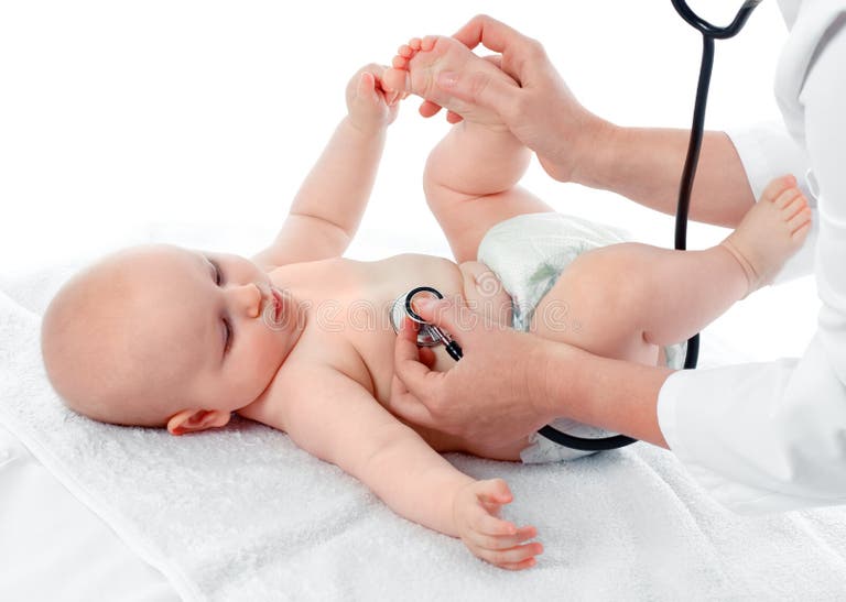 Baby checkup stock photo. Image of office, care, listening - 20424412