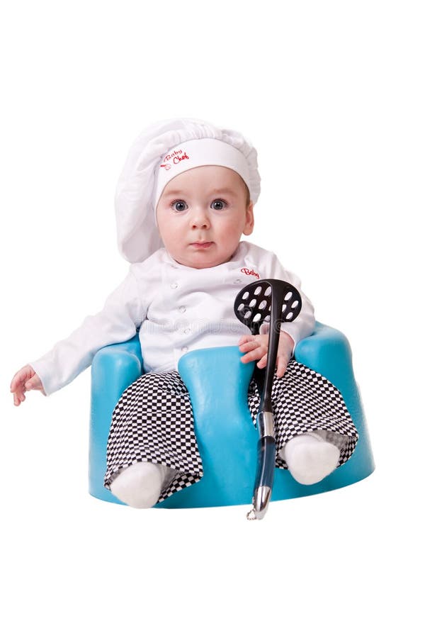 Baby in a chef Outfit stock photo. Image of culinary - 17935158