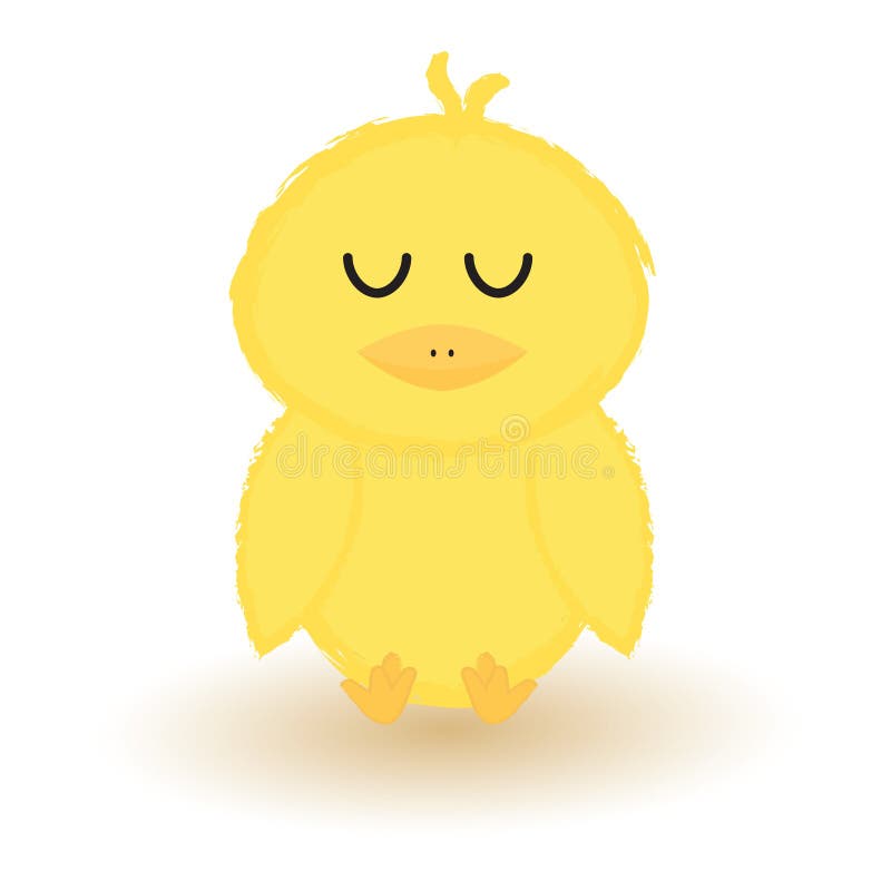 Sad Baby Chick. Vector Illustration Decorative Design Stock Vector ...