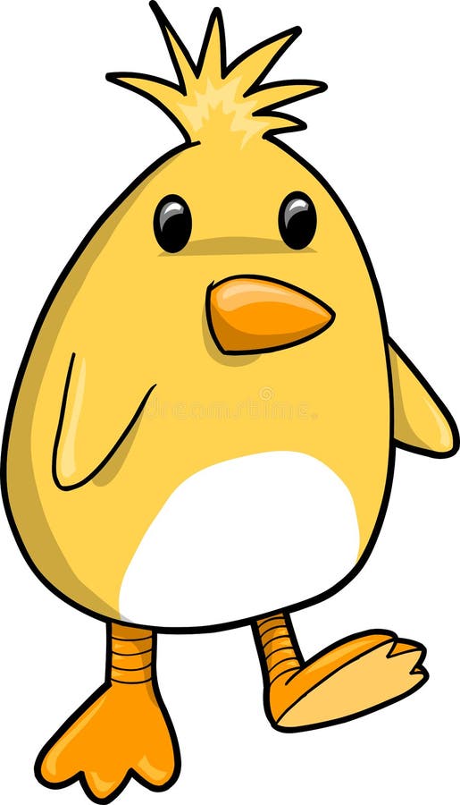 Baby Chick Vector Illustration Stock Vector - Illustration of bird ...