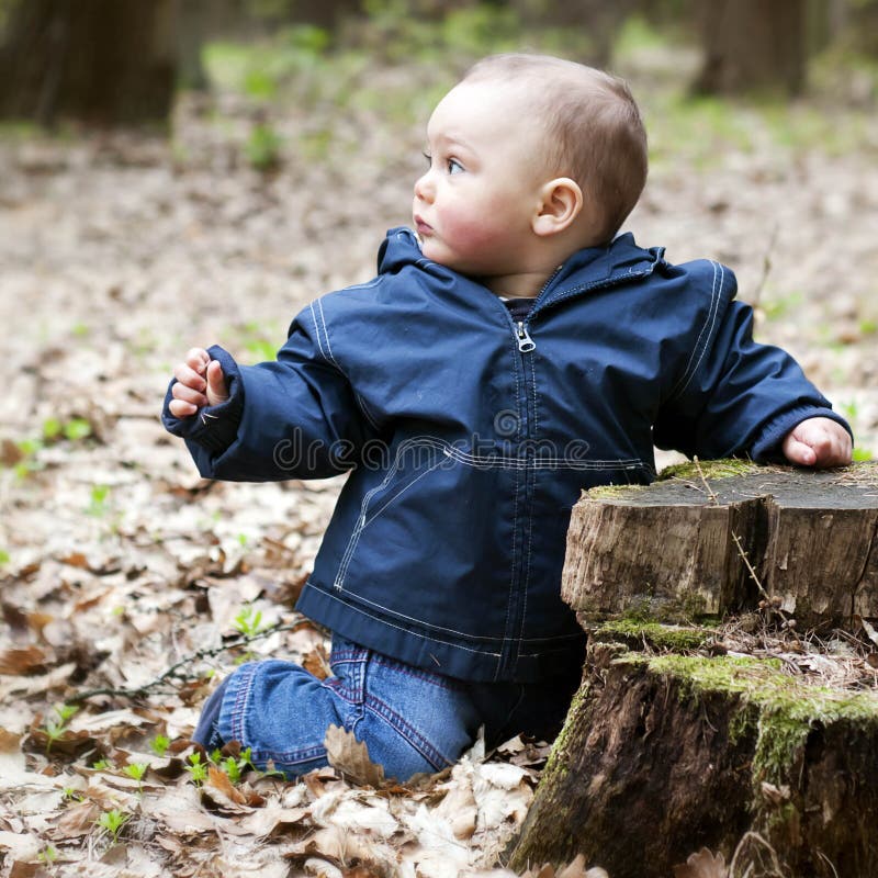 Infant Leaning Autumn Tree Stock Photos - Free & Royalty-Free Stock ...