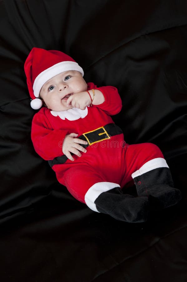 Christmas santa baby stock photo. Image of religion, adorable - 1593616