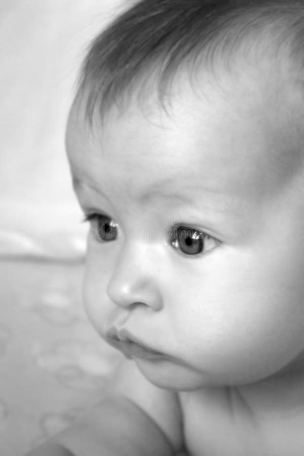 Baby Closeup of Face stock photo. Image of friendly, portrait - 1127482