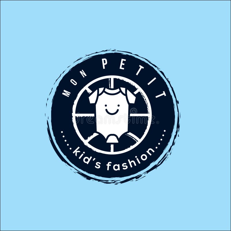 Baby Clothes Vector Logo. Baby Body Label Stock Vector - Illustration ...