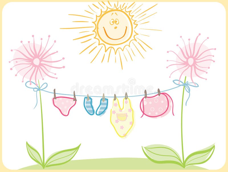 Vector Clothes Tree stock vector. Illustration of leaves - 45245174