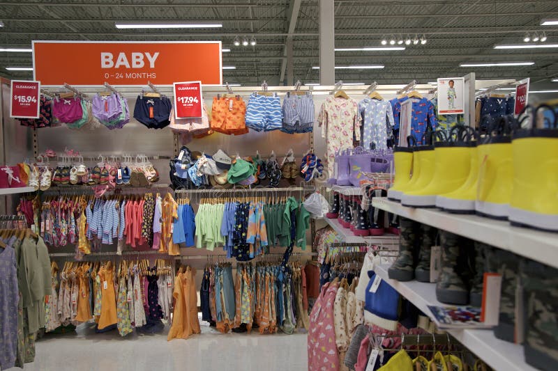 Baby Clothing in a Department Store Editorial Stock Image - Image of ...