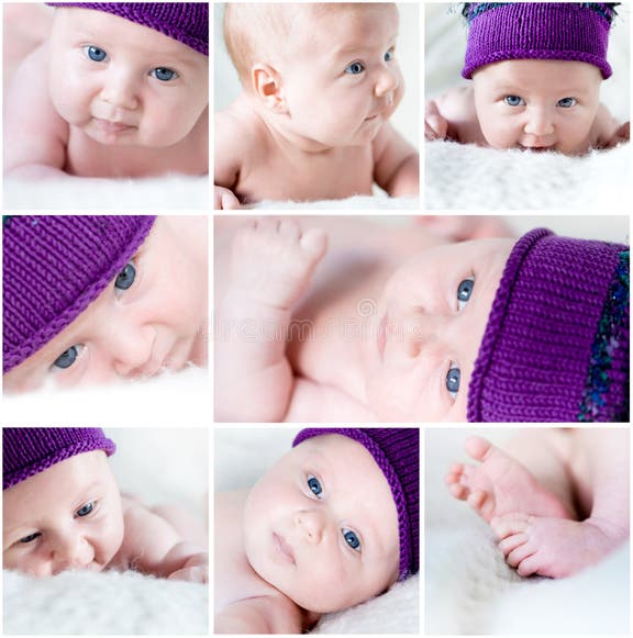 Baby collage stock photo. Image of bedtime, legs, lying - 28330416