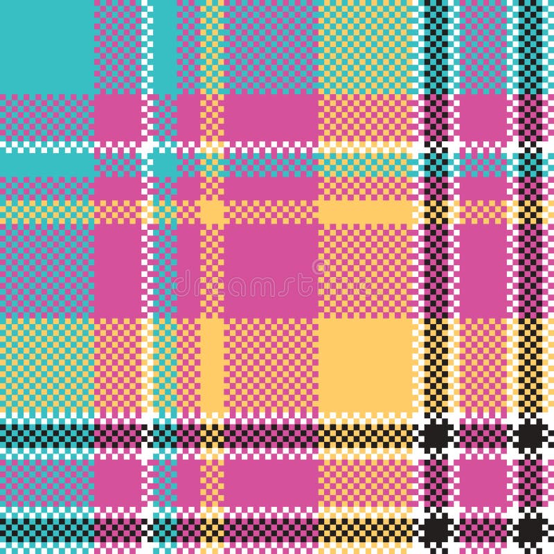 Baby Color Plaid Seamless Pattern Stock Vector - Illustration of ...
