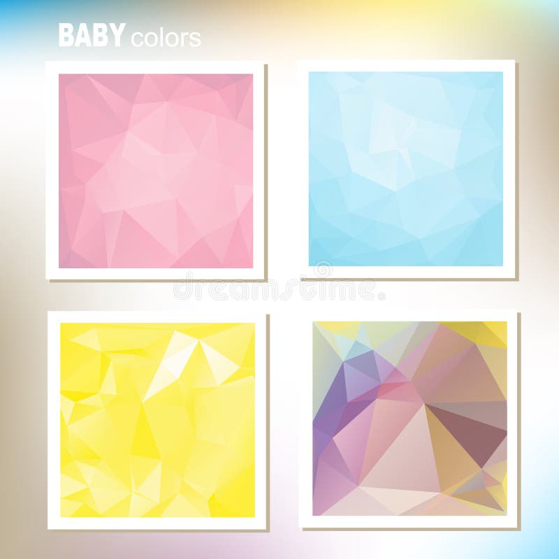 Baby colors stock vector. Illustration of hexagon, polyhedron - 60333876