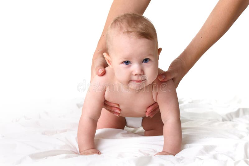 Baby in the Comfort of Moms Arms Stock Photo - Image of love, caucasian ...