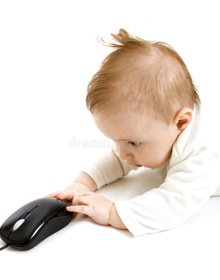 Baby At A Computer Picture. Image: 2266812