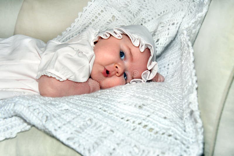 Baby Cooing stock photo. Image of laying, home, newborn - 20092554