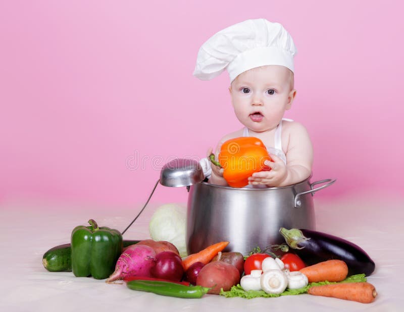 Baby cook stock image. Image of dinner, preparing, nutrition - 23481187