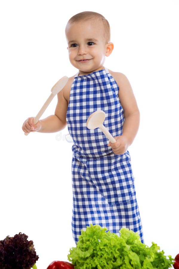 Baby cooking stock image. Image of childhood, cooking - 60196605