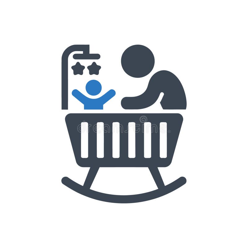 Baby Cradle Icon stock vector. Illustration of symbol - 361691069
