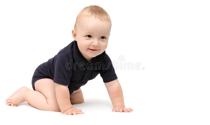 Baby crawling stock photo. Image of beautiful, active - 34480224
