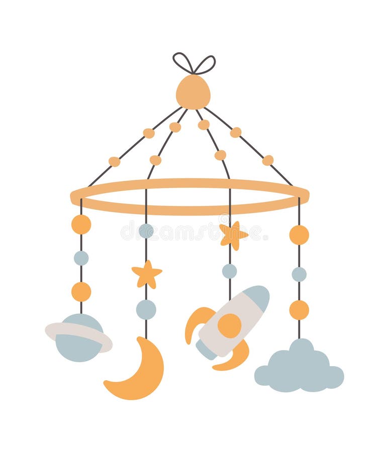 Baby Crib Mobile stock vector. Illustration of baby - 278747229