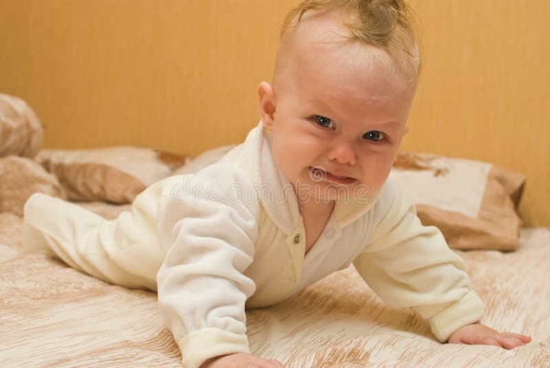 Frightened baby stock photo. Image of beginnings, eyes - 20379154
