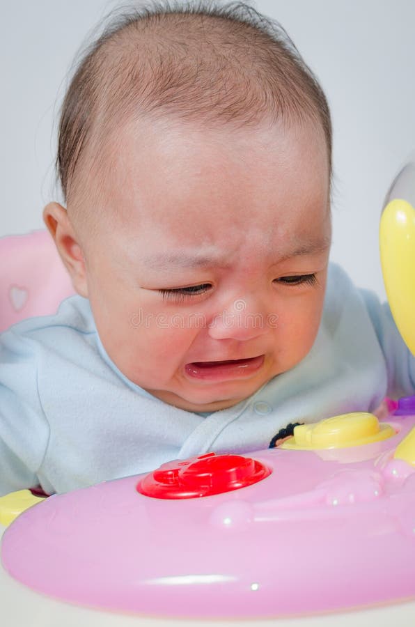 Baby cry. stock image. Image of cute, childhood, expression - 35176949