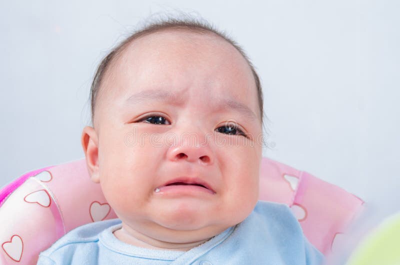 Baby cry. stock photo. Image of innocence, small, looking - 35177004