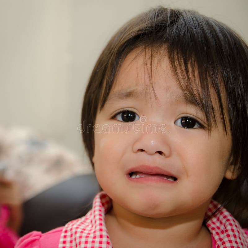 Baby cry stock photo. Image of children, face, asean - 56261516