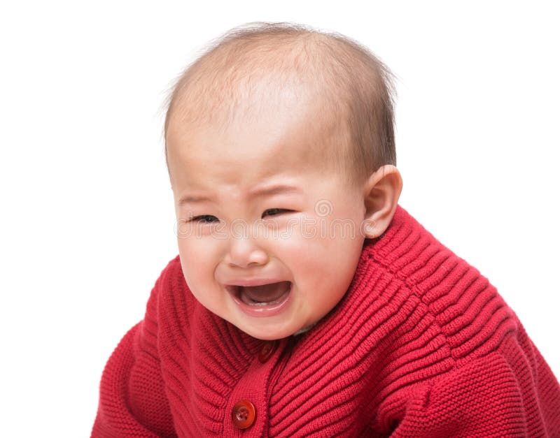 Baby crying stock photo. Image of child, toddler, chinese - 40695576