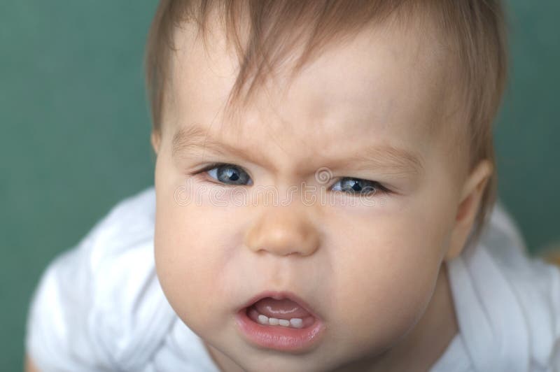 Baby crying portrait stock image. Image of express, portrait - 51544711