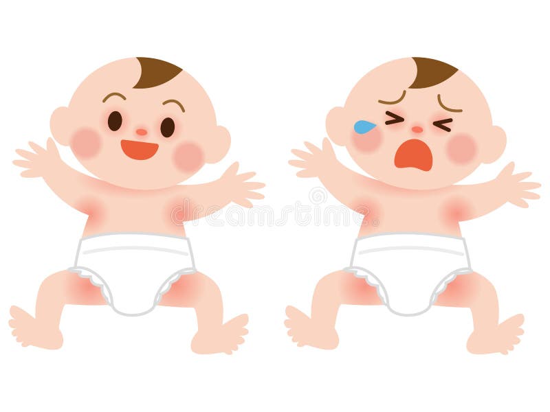 Baby Crying Rash Stock Illustrations – 16 Baby Crying Rash Stock ...