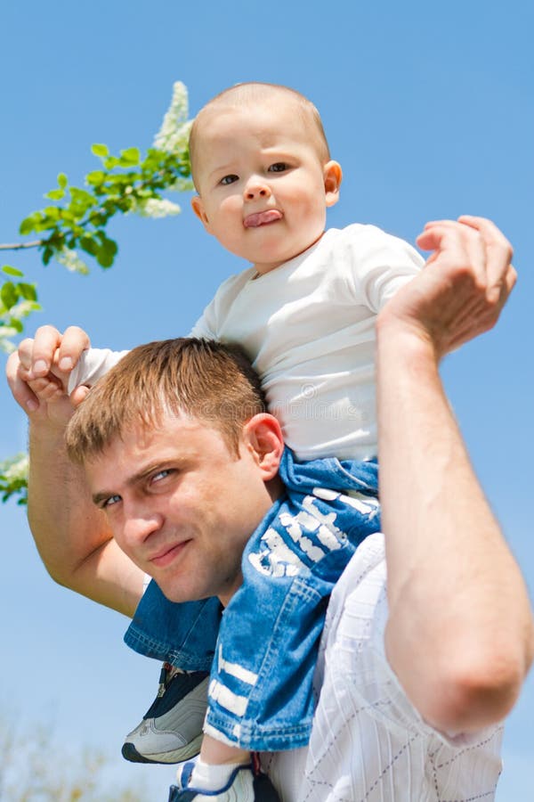 Baby and dad stock photo. Image of child, childhood, caucasian - 9563458