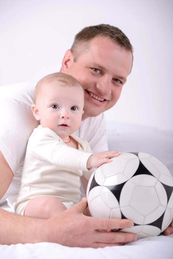 Baby and Dad stock photo. Image of father, adorable, enjoy - 39914434