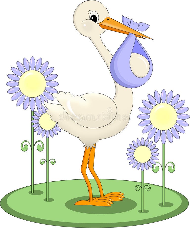 Funny Stork Baby Stock Illustrations – 944 Funny Stork Baby Stock ...