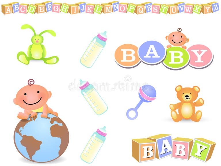Baby Design Elements stock vector. Illustration of ball - 27369505