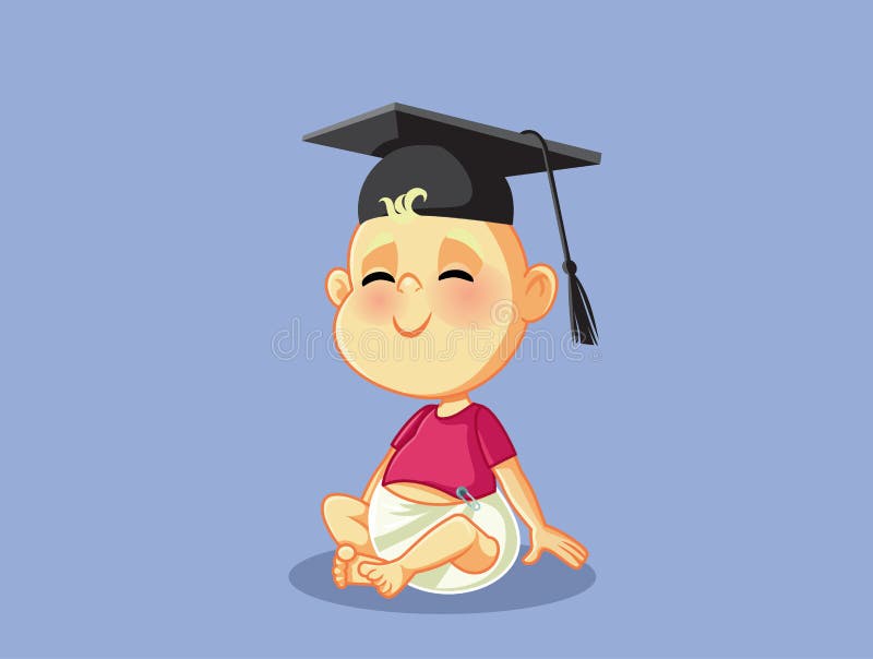 Baby Development and Education at Early Age Concept Illustration Stock ...