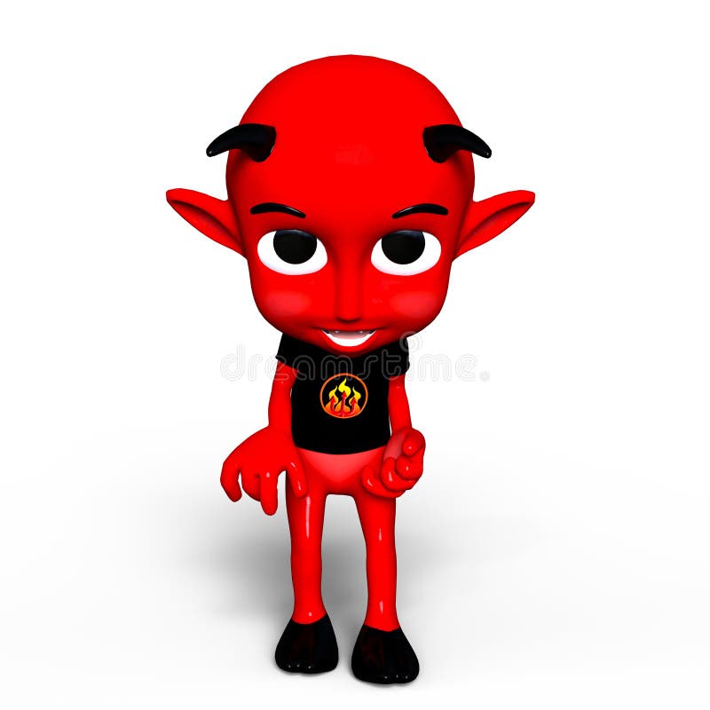 Baby devil stock illustration. Illustration of fear, daemon - 77829740