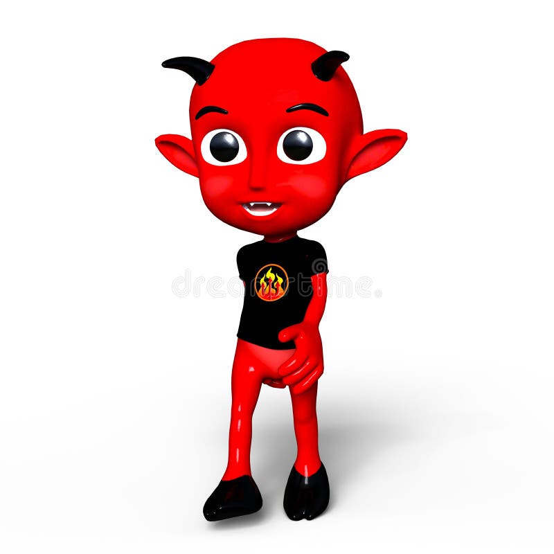 Baby devil stock illustration. Illustration of fear, daemon - 77829740