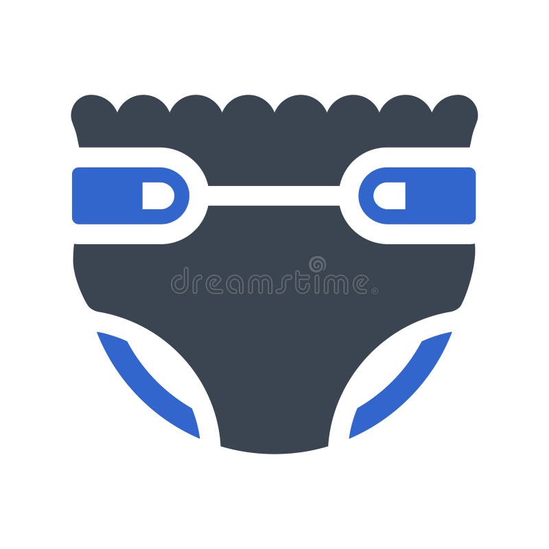 Baby diaper Icon stock vector. Illustration of nappy - 294259128