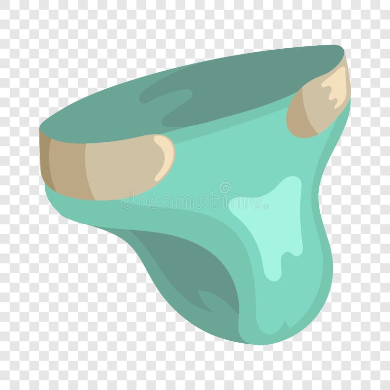 Baby Diaper Icon, Cartoon Style Stock Vector - Illustration of ...