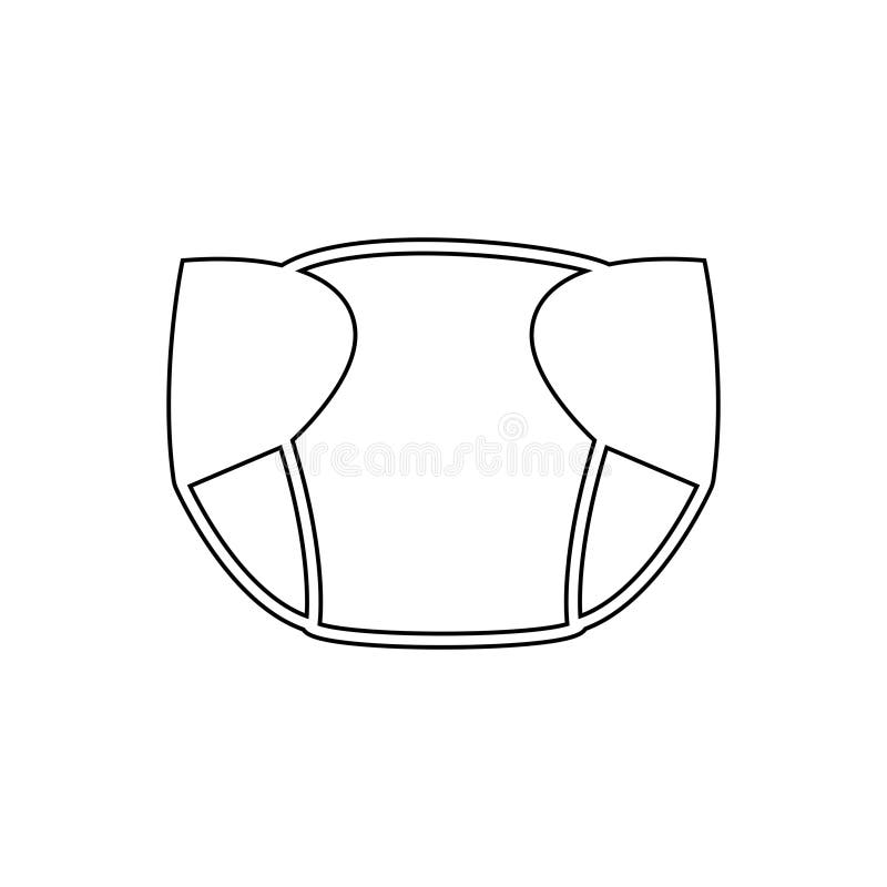 Baby diaper icon stock vector. Illustration of smell - 328449042