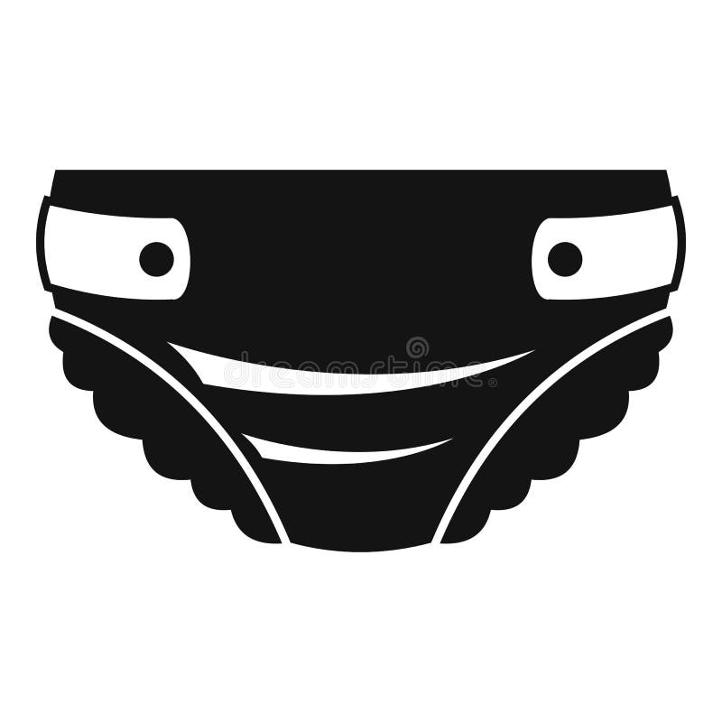 Baby Diaper Icon, Simple Style Stock Vector - Illustration of symbol ...