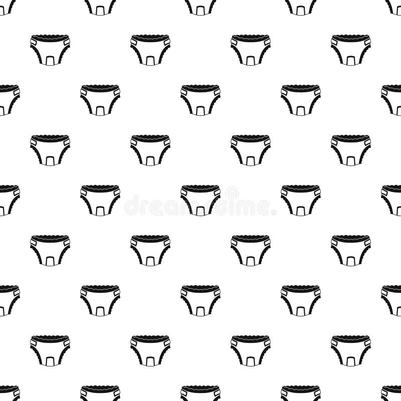 Baby Diaper Pattern, Simple Style Stock Vector - Illustration of ...