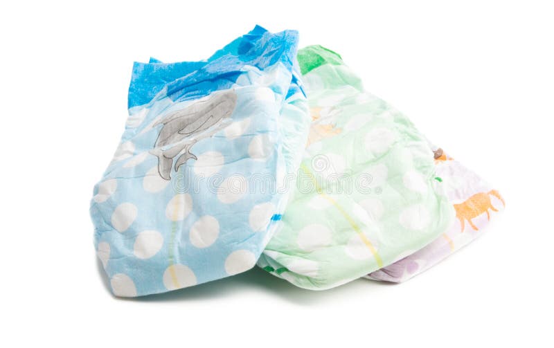 Baby diapers isolated stock image. Image of infant, isolated - 142258335