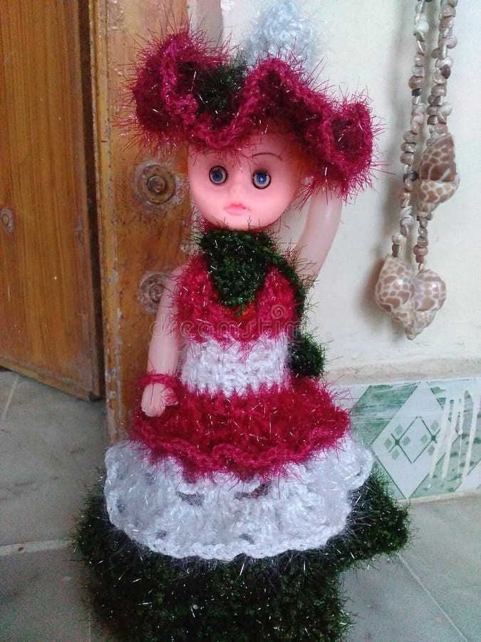 Baby dol toy stock photo. Image of wool, girl, baby - 182312330