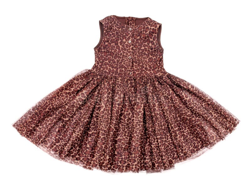 Baby Dress with Leopard Print Stock Image - Image of beautiful, curves ...
