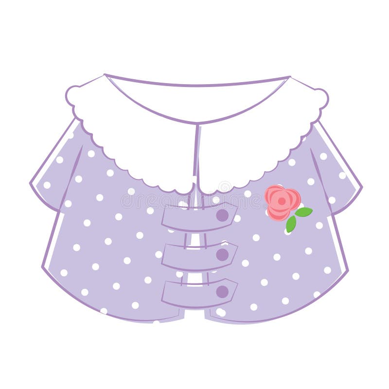 Baby Dress. Vector Illustration Decorative Design Stock Vector ...