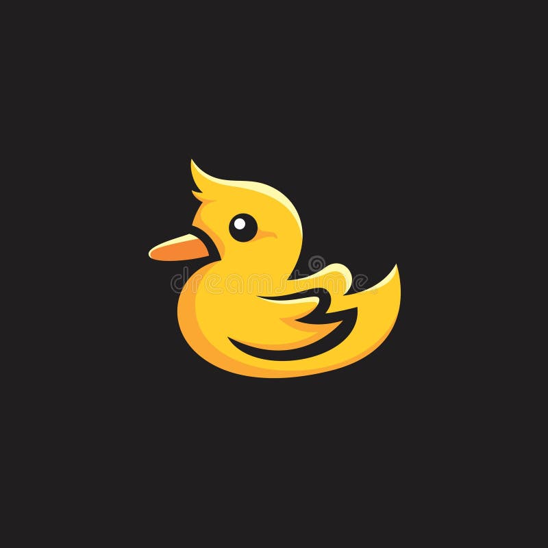 Baby Duck Logo Vector. Duck Icon Mascot Stock Vector - Illustration of ...