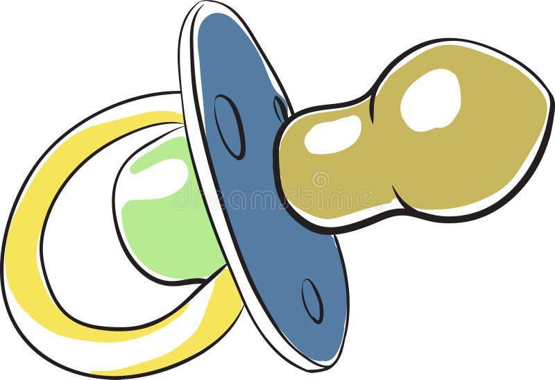 Baby dummy stock vector. Illustration of accessory, white - 11682271